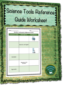 weather instruments reference guide worksheet