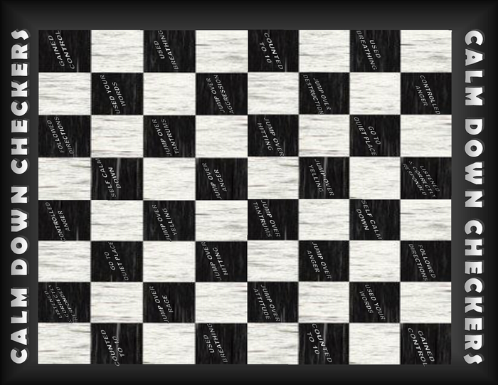 CALM DOWN CHECKERS GAME