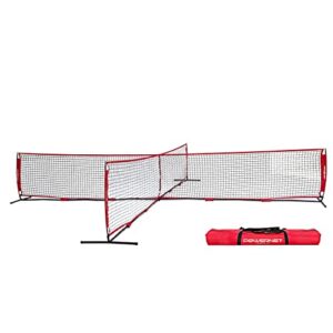 powernet carli lloyd 4 way soccer tennis net | fun new game to play at the park or beach | practice and improve ball control headers and volleys | 2 sizes