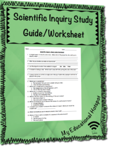 scientific inquiry study guide worksheet