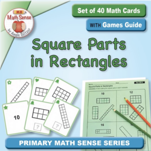 square parts in rectangles: 40 math game cards with games guide 2g13