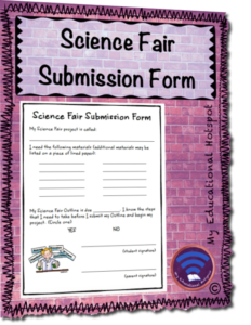 science fair submission form template