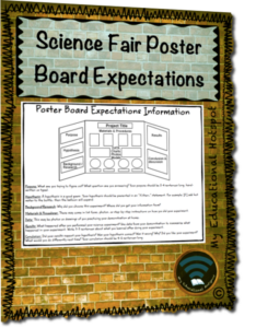 science fair poster board expectations information