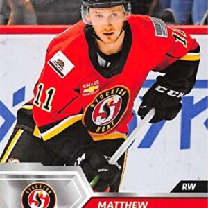 2019-20 Upper Deck AHL #38 Matthew Phillips RC Rookie Stockton Heat Hockey Trading Card