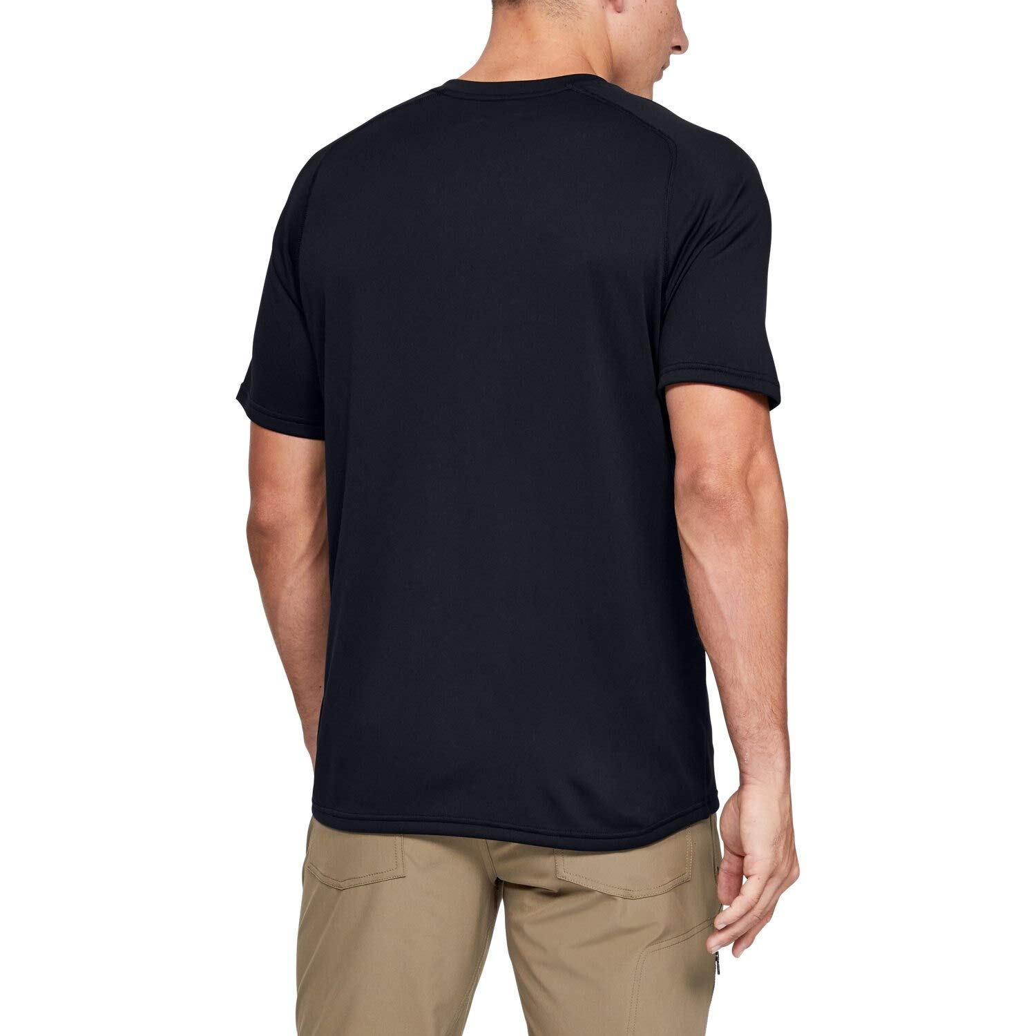 Under Armour Tac Tech V Neck Short Sleeve T-shirt, Black/Black, Small