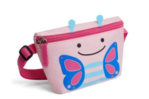 skip hop kids fanny pack, zoo, butterfly