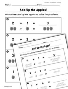 operations and algebraic thinking: addition activities