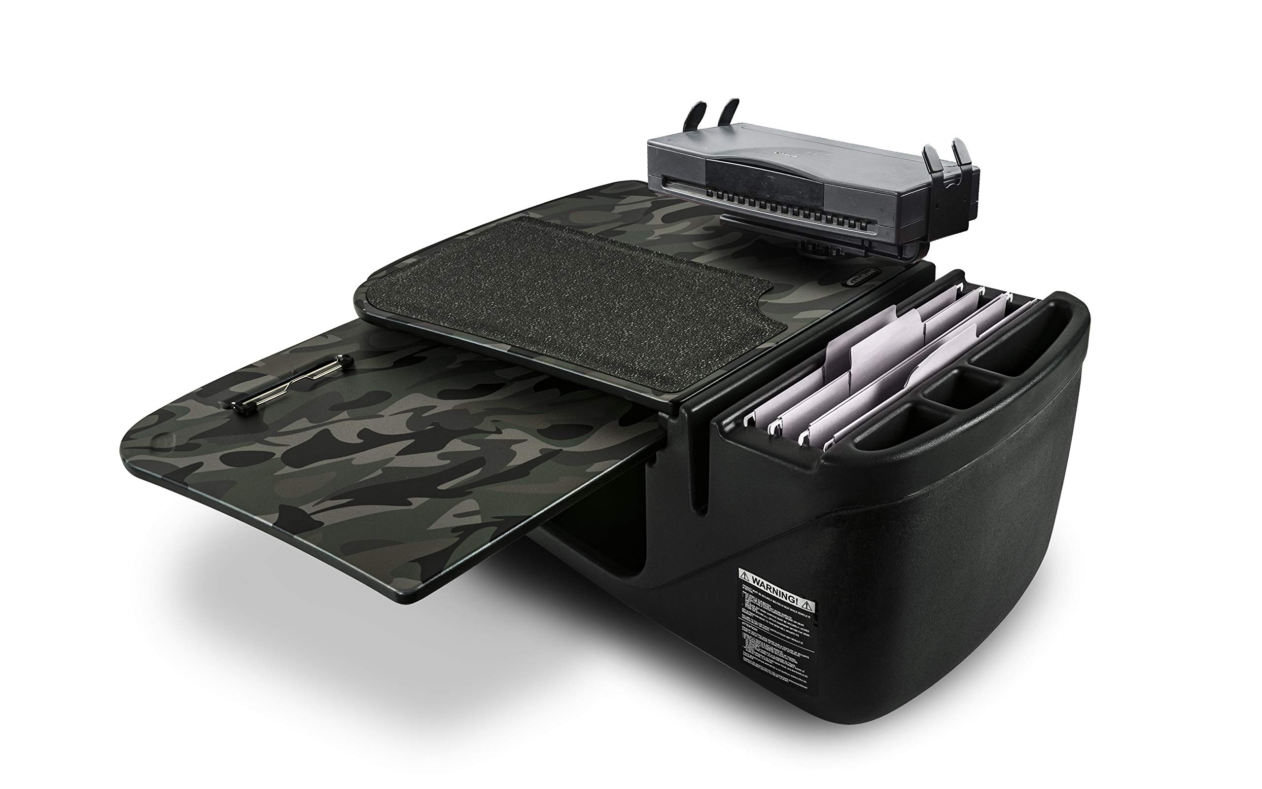 AutoExec AUE10760 GripMaster Car Desk Realtree Edge Camouflage with Built-in 200 Watt Power Inverter and Printer Stand