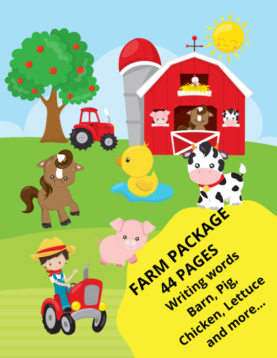 Farm Kit Writing Barnyard Words