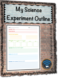 my science experiment outline template