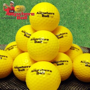 Nature Bound The Anywhere Ball for Golf, Yellow, 12 Pack in Mesh Bag, Designed for Skills Practice and Driving Skills