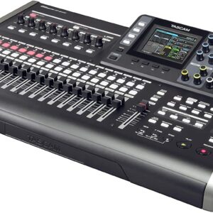 Tascam DP-24SD 24-Track Digital Portastudio Multi-Track Audio Recorder with Pro Headphone and Pair of EMB XLR Cables and Gravity Magnet Phone Holder Bundle