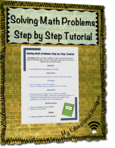 math operations step by step tutorial reference sheet poster