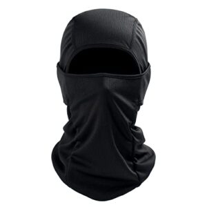 astroai ski mask balaclava face mask-uv protection dustproof windproof face cover for men women skiing, snowboarding, cycling hiking black