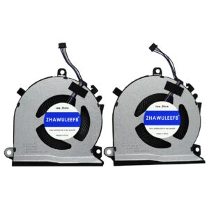 zhawuleefb replacement cpu+gpu fan for hp pavilion gaming 15-ec series cooling fan 15-ec0013d service pn: l77560-001 dc5v 0.5a 1pcs