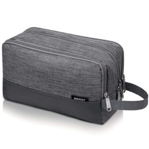 toiletry bag for men hanging dopp kit water resistant shaving bag small toiletry bag for traveling (denim grey)