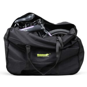 rhinowalk folding bicycle carry bag portable bike luggage 14-20 inch for travel transport storage