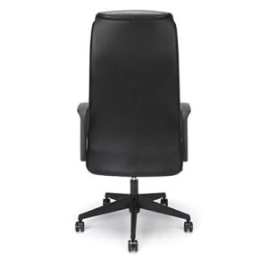 HON Basyx Bolster Commercial-Grade Executive Chair, Office, Black Bonded Leather