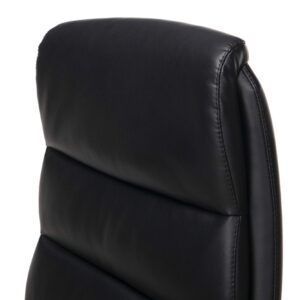 HON Basyx Bolster Commercial-Grade Executive Chair, Office, Black Bonded Leather