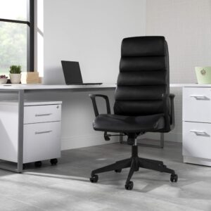 HON Basyx Bolster Commercial-Grade Executive Chair, Office, Black Bonded Leather