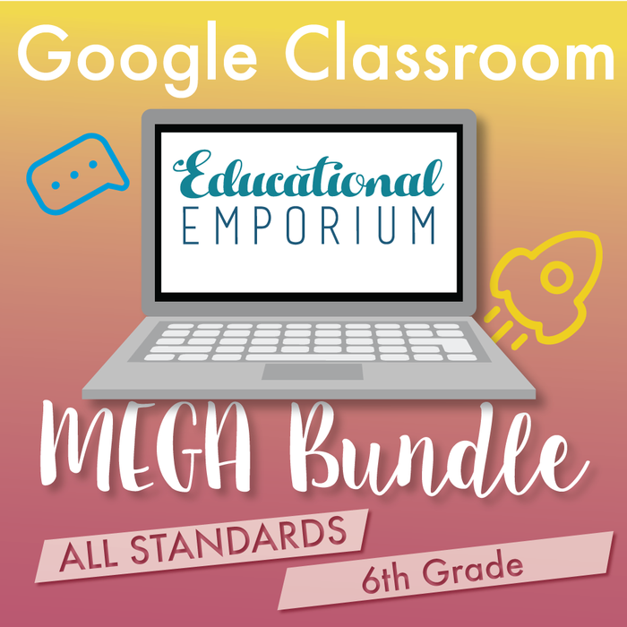 ⭐The ULTIMATE 6th Grade Google Classroom Math Bundle⭐ Distance Learning