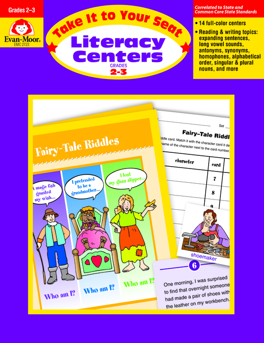 Take It To Your Seat: Literacy Centers, Grades 2-3 - Teacher Resource, E-book