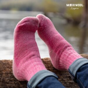 MERIWOOL Merino Wool Kids Hiking Socks for Children 3 Pairs