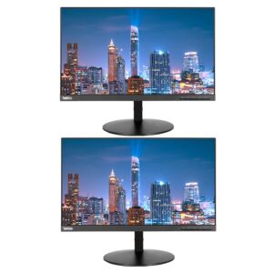 lenovo thinkvision t22i-10 21.5 inch fhd (1920 x 1080) led backlit lcd ips monitor (61a9mar1us) 2-pack