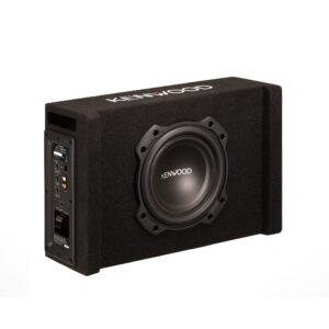 kenwood paw801b 8 400-watt oversized powered subwoofer in vented enclosure (pa-w801b)