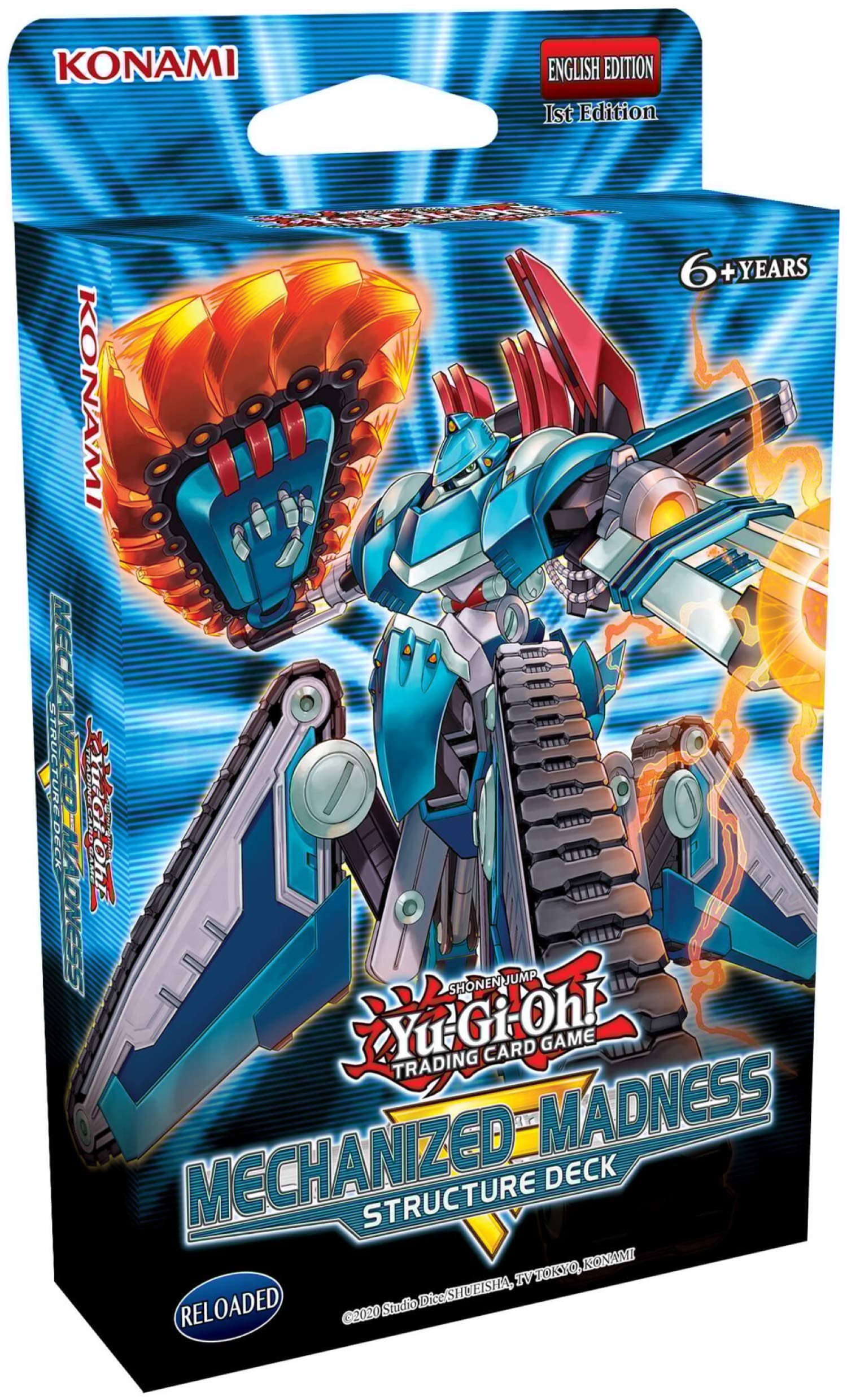 Yu-Gi-Oh! Trading Cards: Mechanized Madness Structure Deck- 42 Cards Total | 3 Super Rares, 2 Ultra Rares, 1 Double Sided Deluxe Game Mat Dueling Guide, Multicolor (083717848868)