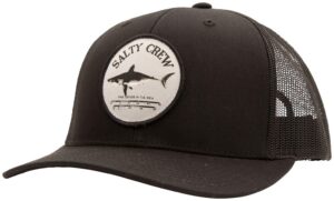 salty crew bruce retro trucker hat black os - baseball hat unisex adjustable for adults premium cotton hat outdoor sports for men and women