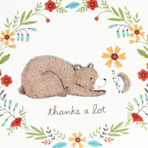 Hallmark Baby Shower Thank You Cards Assortment, Woodland Animals (48 Cards with Envelopes for Baby Boy or Baby Girl) Deer, Owl, Bear, Fox