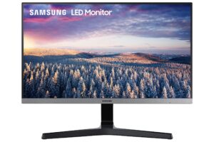 samsung sr35 series 27-inch fhd 1080p computer monitor, 75hz, ips panel, hdmi, vga (d-sub), vesa compatible, 3-sided border-less (ls27r356fhnxza)