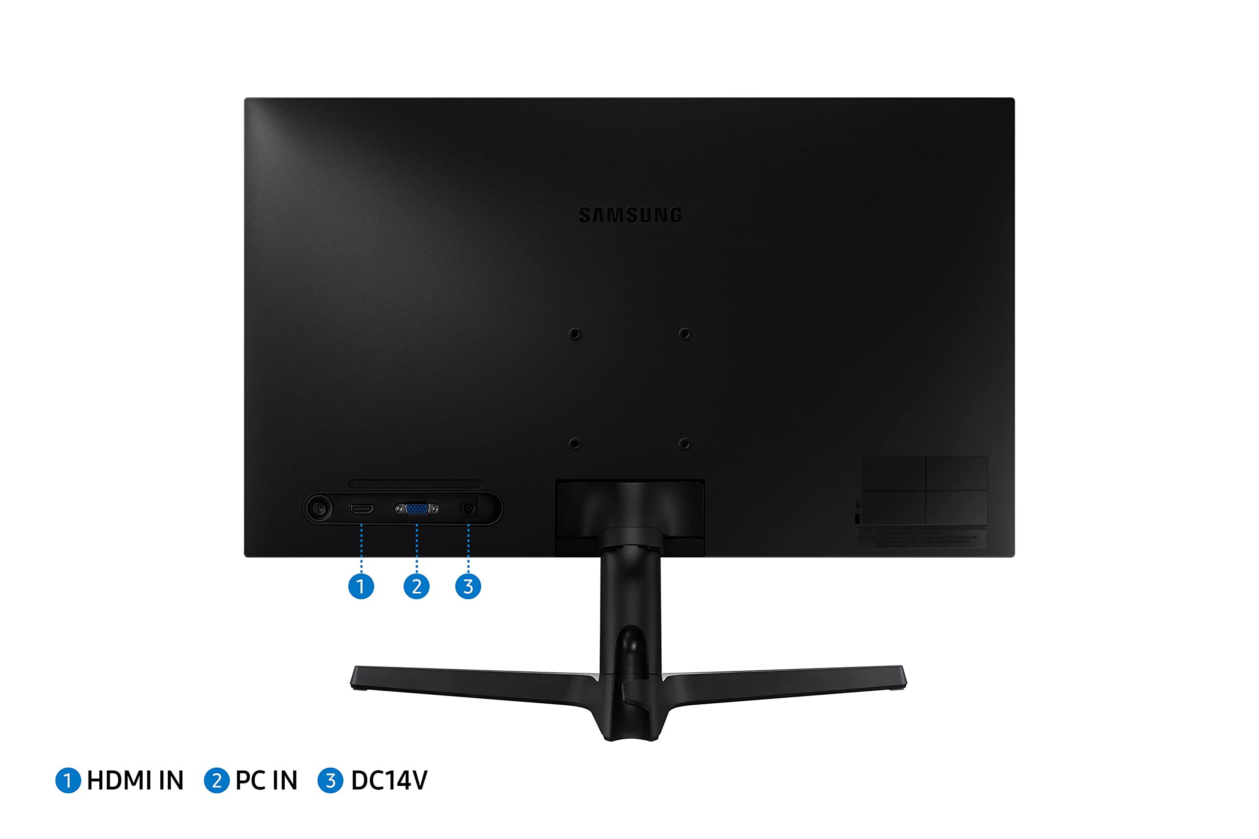 SAMSUNG SR35 Series 27-Inch FHD 1080p Computer Monitor, 75Hz, IPS Panel, HDMI, VGA (D-Sub), VESA Compatible, 3-sided border-less (LS27R356FHNXZA)