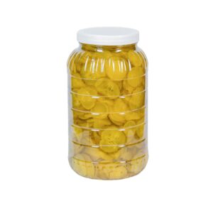 1 Gallon Smooth Cut 1/8" Dill Pickle Slices Perfect for home, restaurant, kitchen, cheaseburger,hamburger.