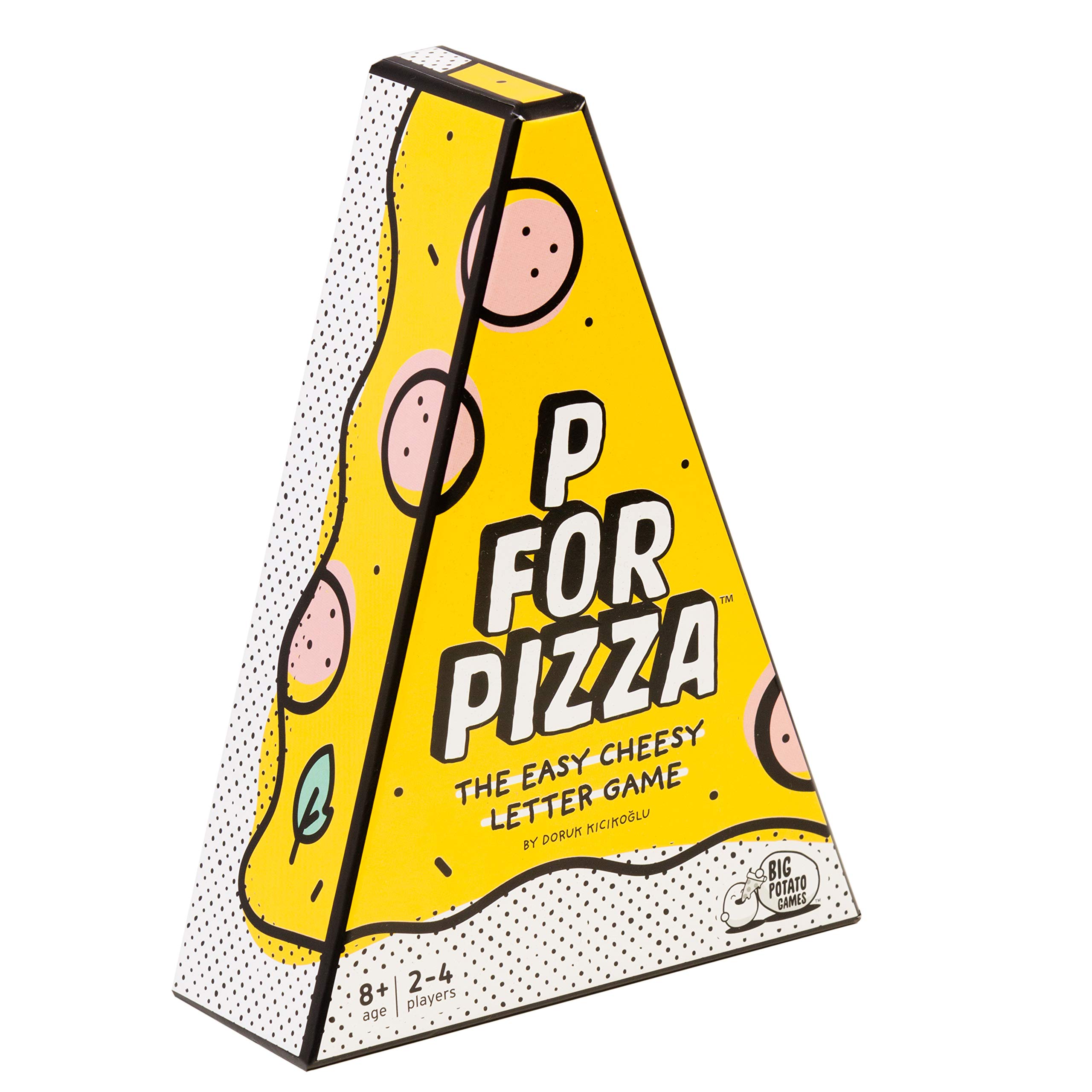 Big Potato P for Pizza: Build a Giant Pizza Slice Before Anyone Else Family Word Travel Game Great for Adults and Kids | Perfect for Vacations and Camping