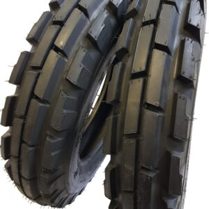 (2 TIRES + 2 TUBES) 7.50-16, 8 PLY ROAD CREW KNK33 Farm Tractor Tires 7.50x16