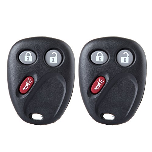 SELEAD Flip Key Fob 3 Buttons Keyless Entry Remote SHELL CASE fit for 2003-2006 for Buick for Cadillac for Saturn for Hummer for Pontiac for Chevy Antitheft Keyless Entry Systems LHJ011B 2pcs US Stock