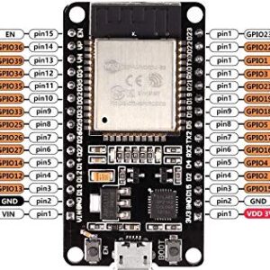 3PCS ESP32 ESP-32S WiFi Development Board NodeMCU ESP-WROOM-32 Microcontroller 2.4GHz Dual-Core WiFi Bluetooth Processor Integrated Chip CP2102