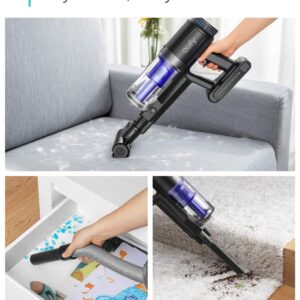 eufy by Anker, HomeVac S11 Infinity, Cordless Stick Vacuum Cleaner, Lightweight, Cordless, 120AW Suction Power, Additional Detachable Battery, Cleans Carpet to Hard Floor