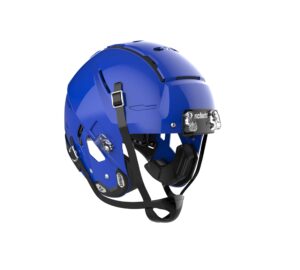 schutt sports f7 lx1 youth football helmet, facemask not included, royal blue, x-large