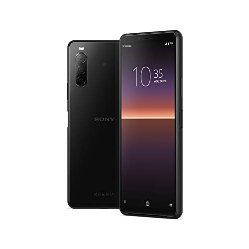 Sony Xperia 10 II XQ-AU52 128GB 4GB RAM Factory Unlocked (GSM Only | No CDMA - not Compatible with Verizon/Sprint) International Version - Black