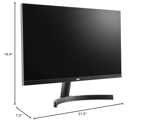 LG 27ML600M-B 27” Full HD IPS 3-Side Borderless Monitor with Dual HDMI, Black