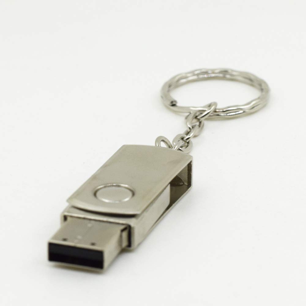 Flash Memory Stick 128MB (NOT GB) USB C Flash Drive Metal Pen Drive Thumb Drive Rotating with Keychain for Data Storage