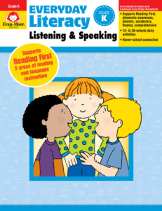 everyday literacy: listening and speaking, grade k - teacher's edition, e-book