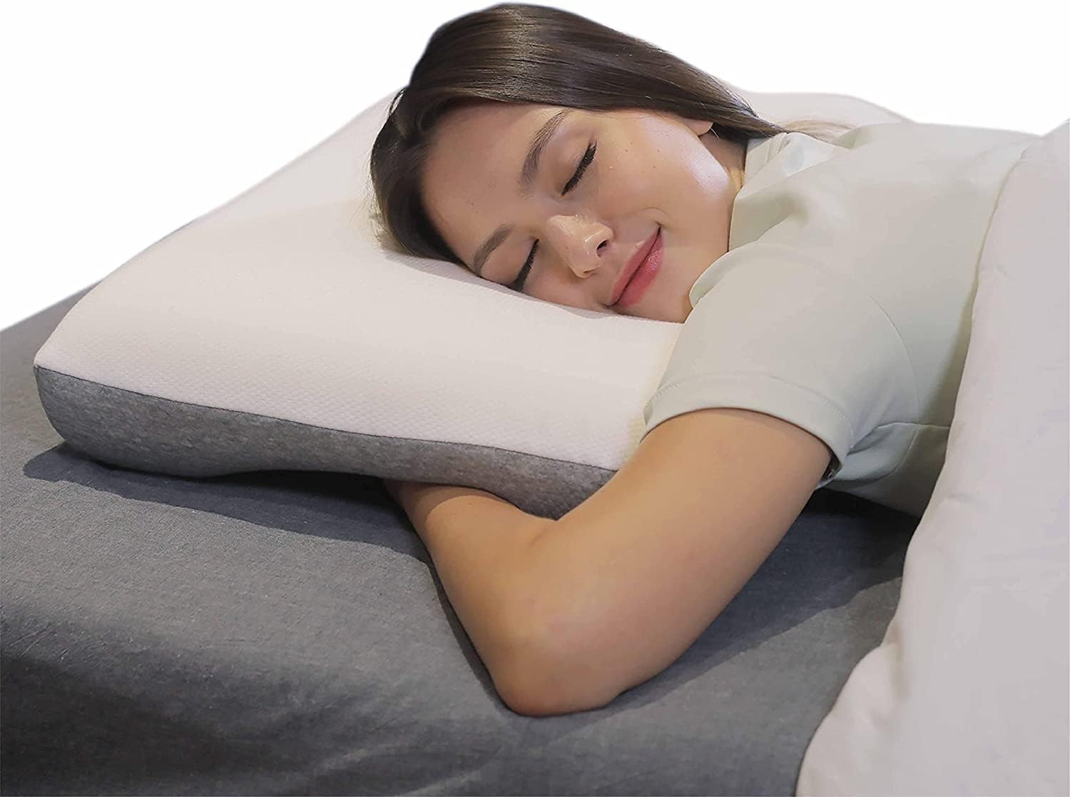 Reversible Plus+ Memory Foam Pillow Multipe Function- Widen Desgin Neck Contour Cervical Orthopedic Pillow- Firm Pillow for Back, Stomach and Side Sleepers - Pillow for Neck and Shoulder Pain