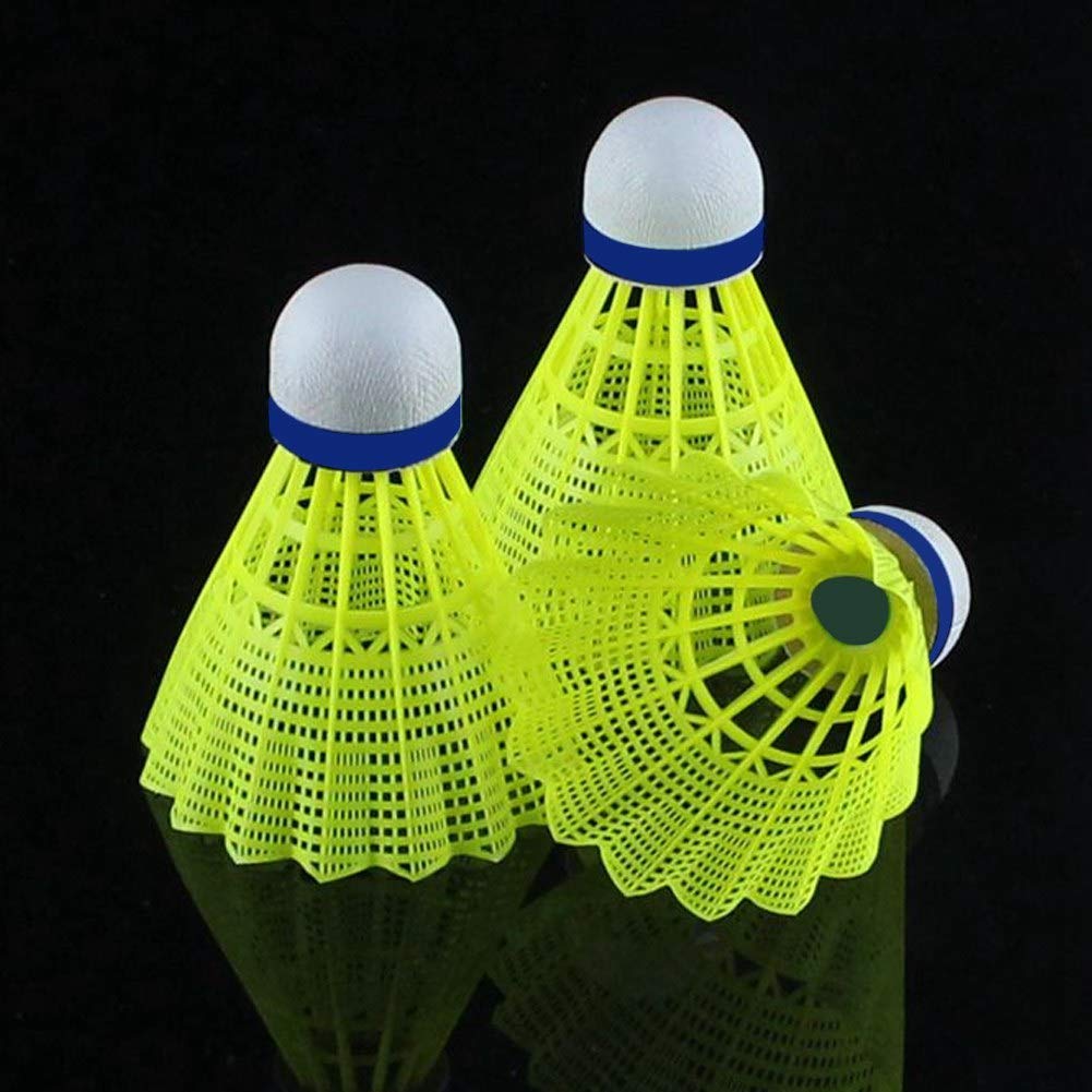 Shuttlecocks 6pcs Professional Badminton Ball Yellow Nylon Shuttlecocks Indoor Outdoor Sports Practice Training Badminton