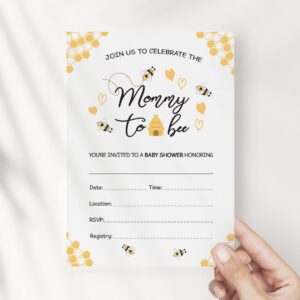 Bumble Bee Baby Shower Invitations, 25 Count