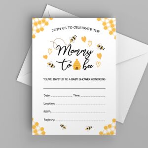 Bumble Bee Baby Shower Invitations, 25 Count