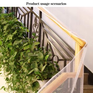 Child Safety Rail Net for Balcony, Patios, Railing and Stairs. Security Guards for Kids/Pet/Toy Both Indoors and Outdoors. 10ft x2.5ft, Sturdy Mesh Fabric Material